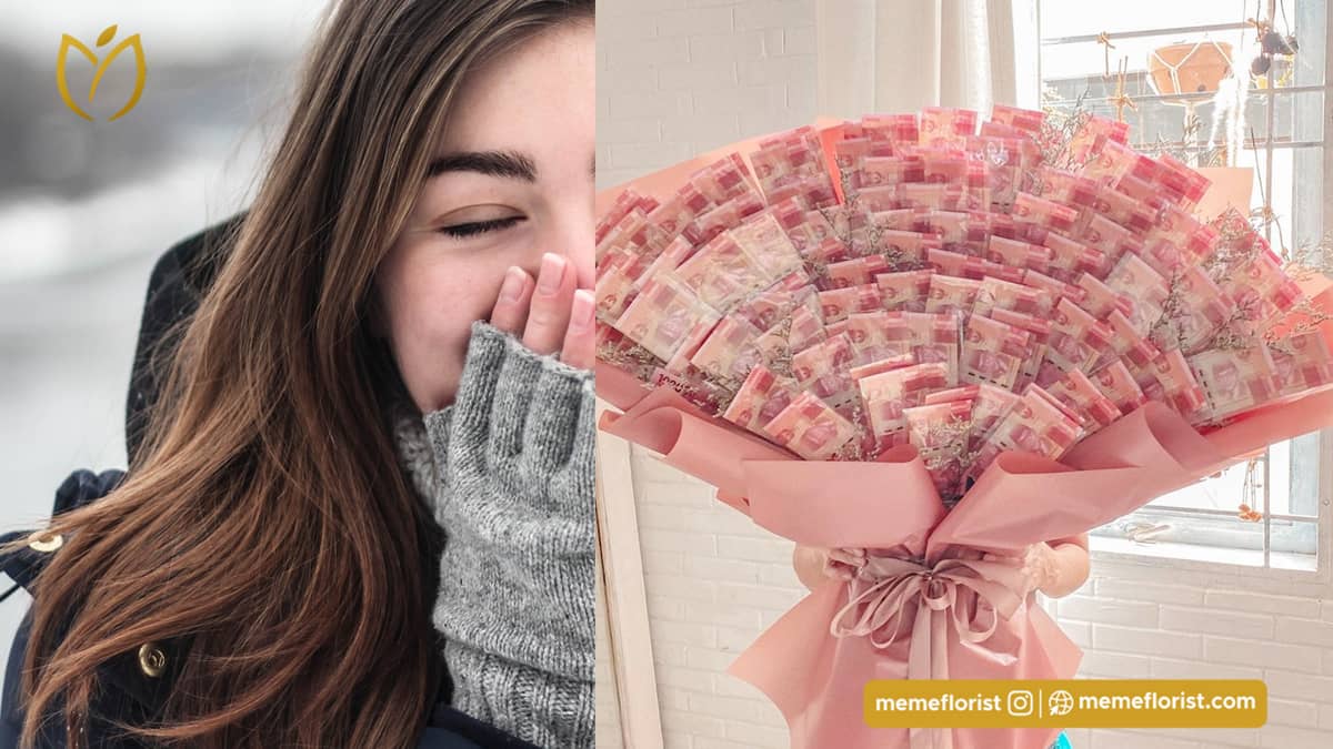 Buket Bunga ala Sultan, Kirim Money Bouquet dengan Nominal Fantastis