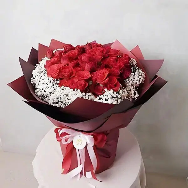 Buket Bunga Mawar Merah