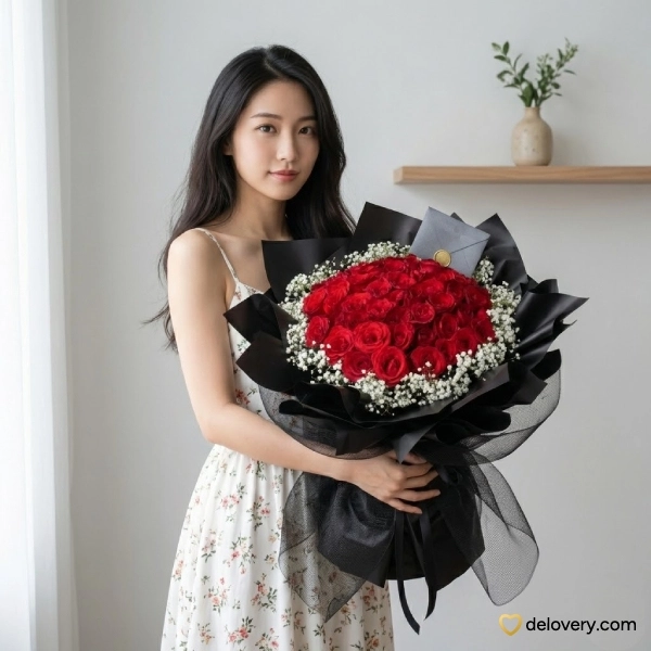 Jual 50 Midnight Rose Majesty | Delovery