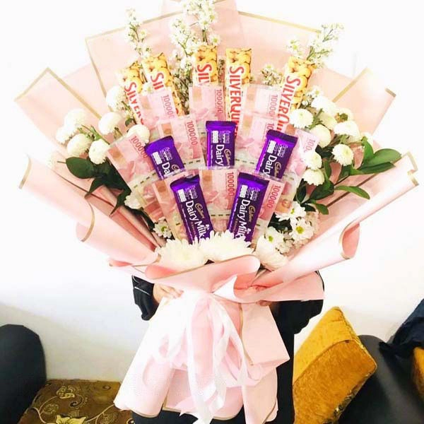 Jual Beautiful In Pink - Money Bouquet | Delovery