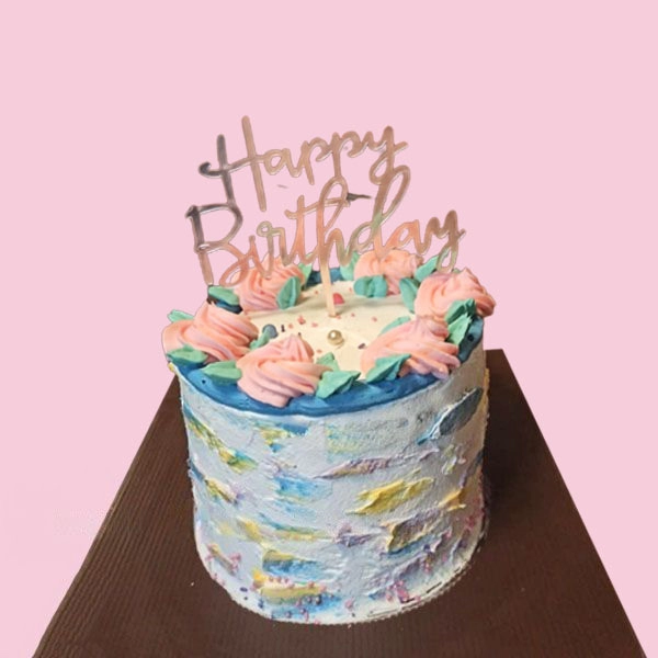 Jual Creamy Blue Sky Cake | Delovery