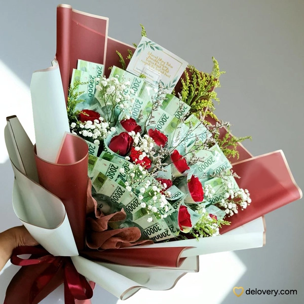 Jual Evergreen - Money Bouquet | Delovery