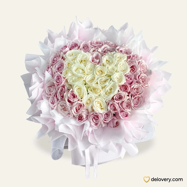 Jual Full of Love - 60 Stems Rose | Delovery