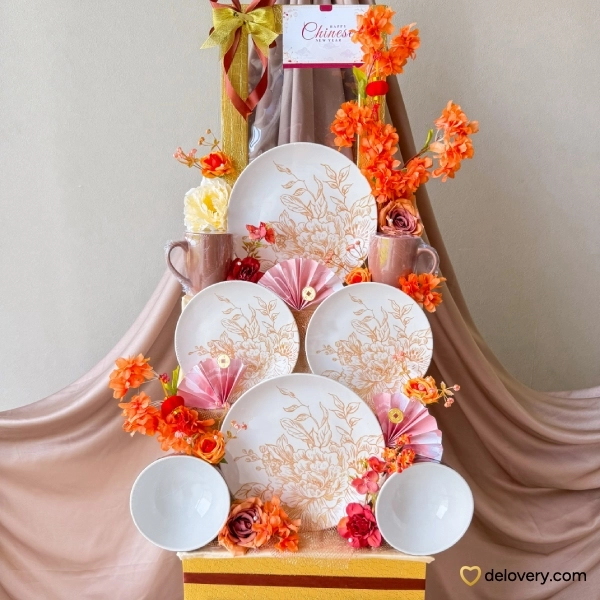 Jual Peach Blossom Utensil Crate | Delovery