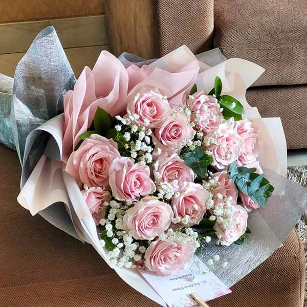 Jual Premium Pinkish Rose - 20 stems roses | Delovery