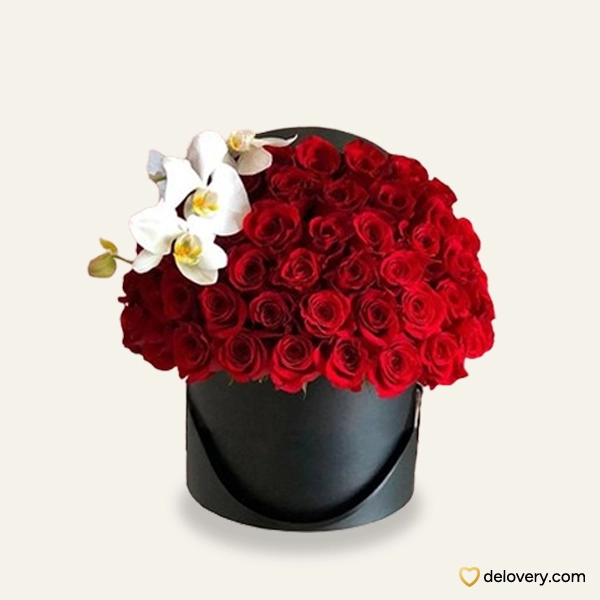 Jual Pure Perfection - 50 stems rose | Delovery