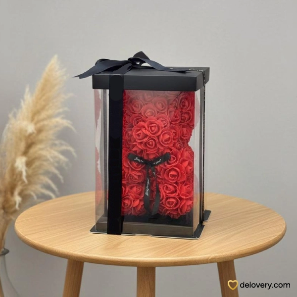 Jual Scarlet Bloom Bear (Artificial) | Delovery
